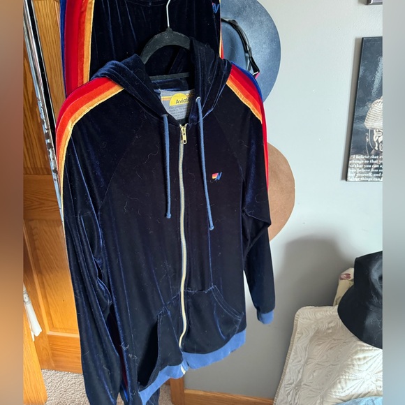 Aviator Nation | Tops | Aviator Nation Og Navy Velvet Set Xl | Poshmark
